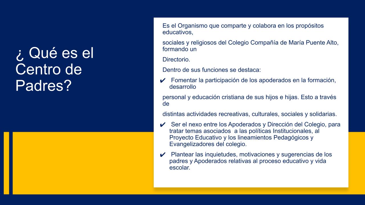 Elecciones Centro de Padres 2022-2023 - Colegio Compañía de María - Puente Alto